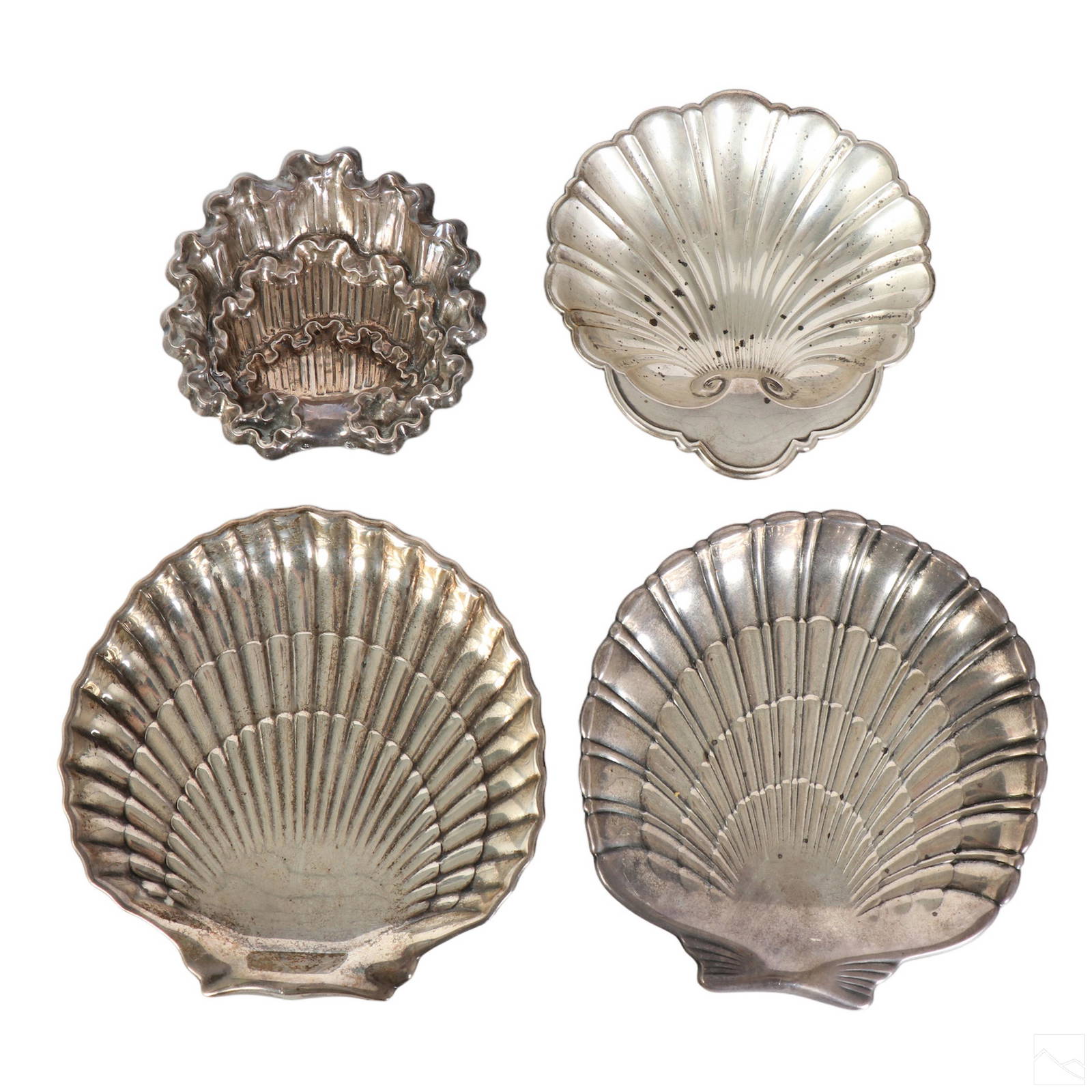 Gorham & Wallace Sterling Silver Seashell Lot 421g Auction