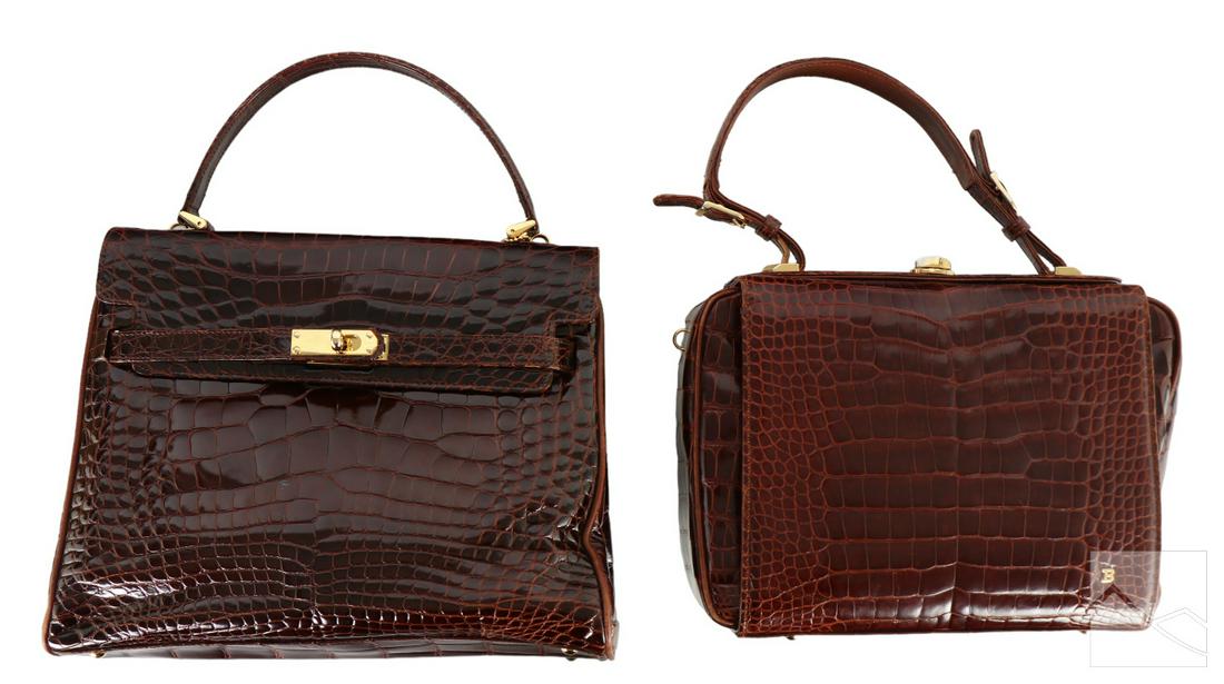 Bally Designer Crocodile Leather Purses And Clutch Auction