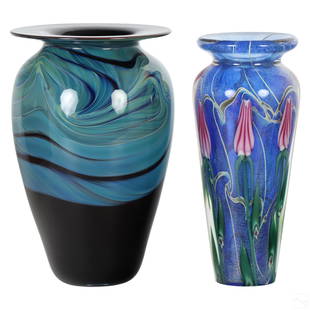 Vandermark Studio Art Glass Vase Signed