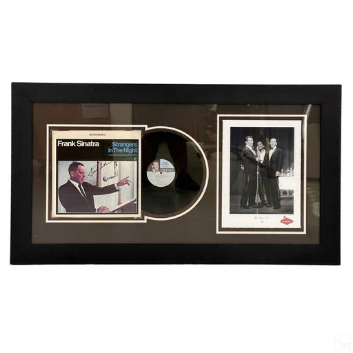 Frank Sinatra Autographed Record & Rat Pack Photo