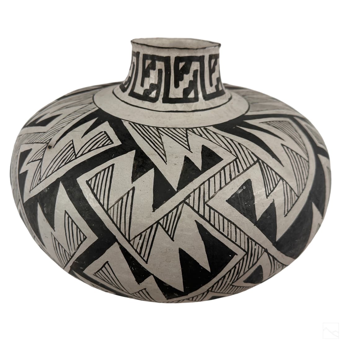 Native American Pueblo Pottery Gourd Vase Olla Pot Auction