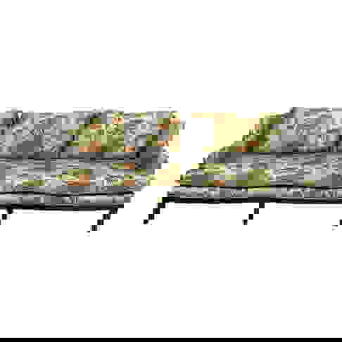 Palm Beach Regency Peacock & Palm Trees Sofa Couch Auction