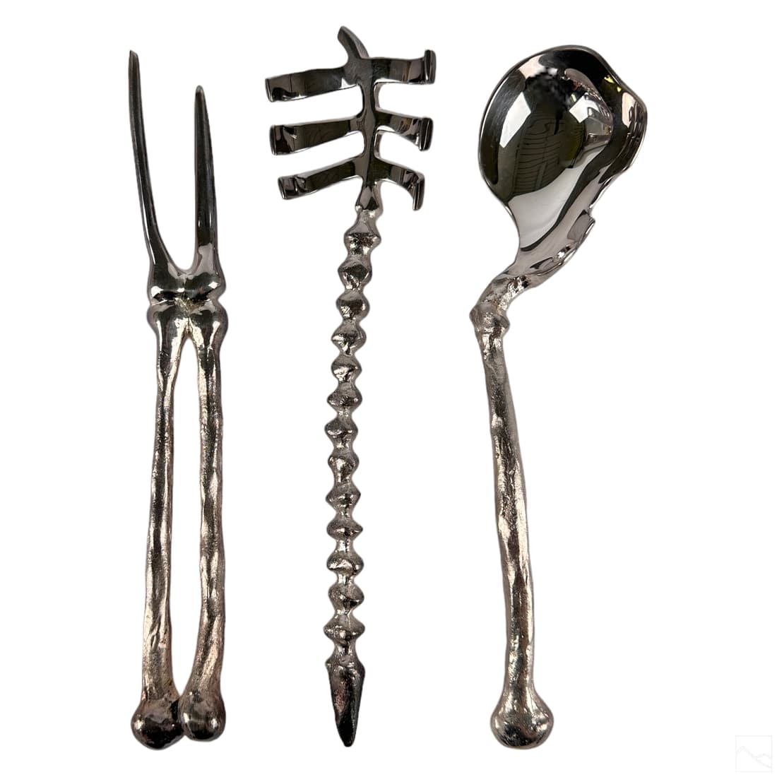 Michael Aram Designer Bone Ware Utensils 3pc. Set Auction