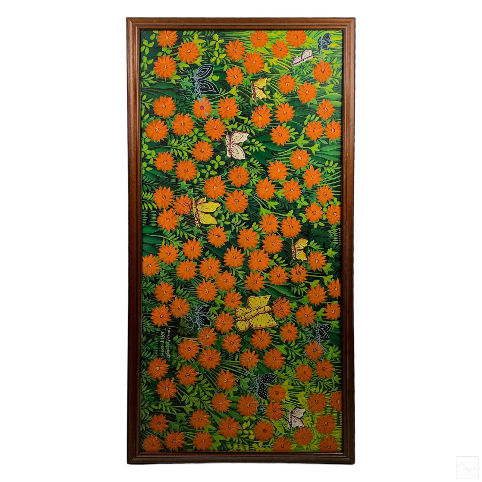 Louis Rosemond B.1957 Haitian Folk Art Painting Auction