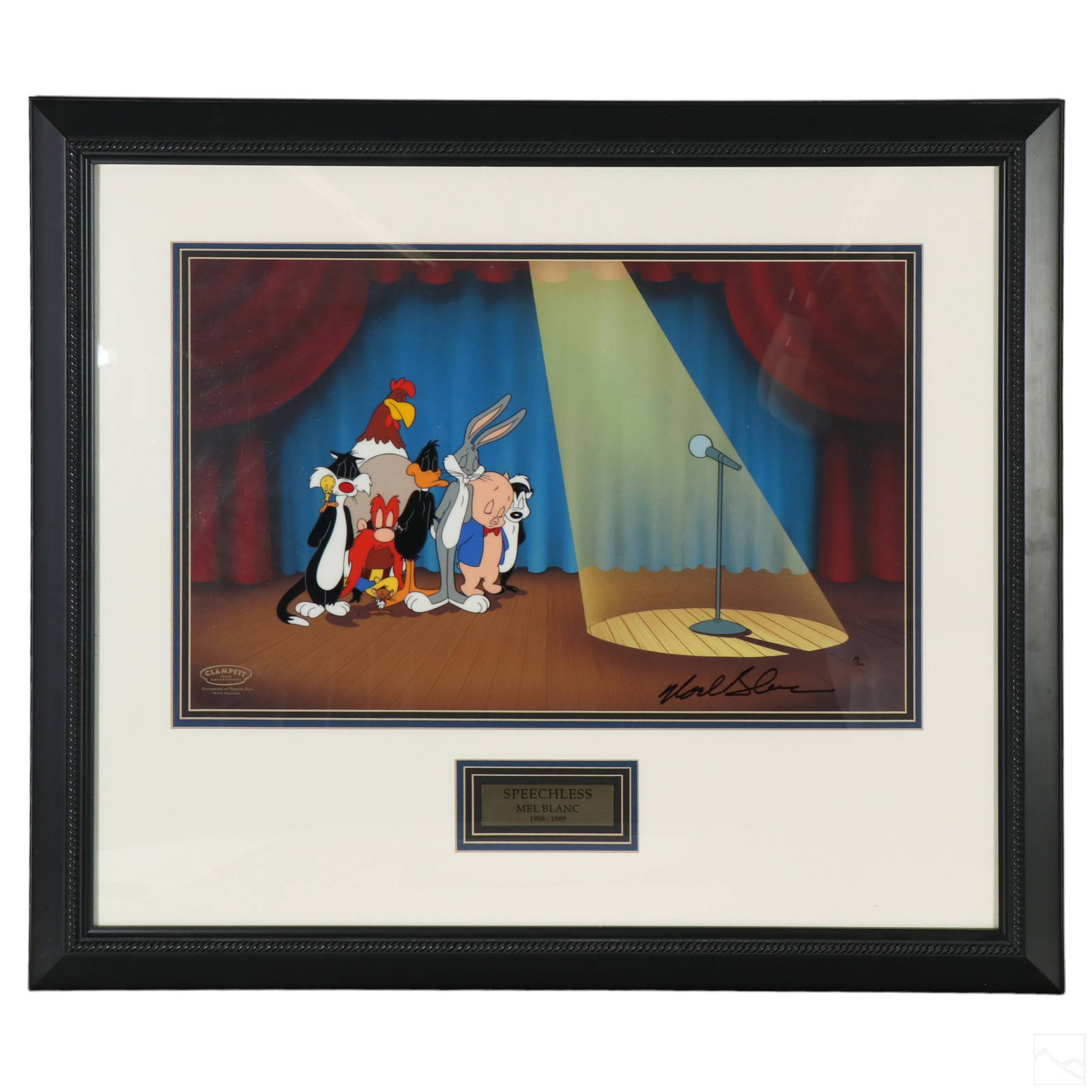 Warner Brothers Mel Blanc Speechless Le Cel Signed Auction