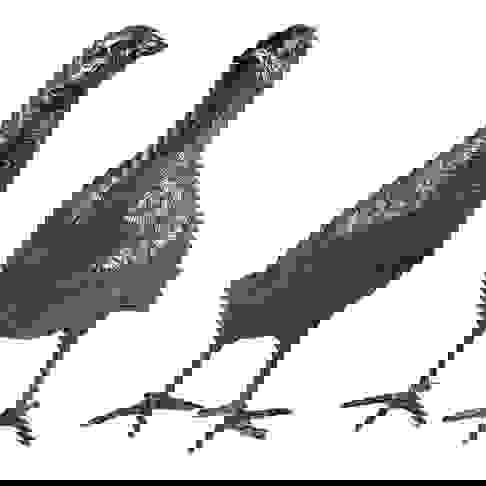 Sterling Silver Quail Bird Table Ornaments 1,450g. Auction