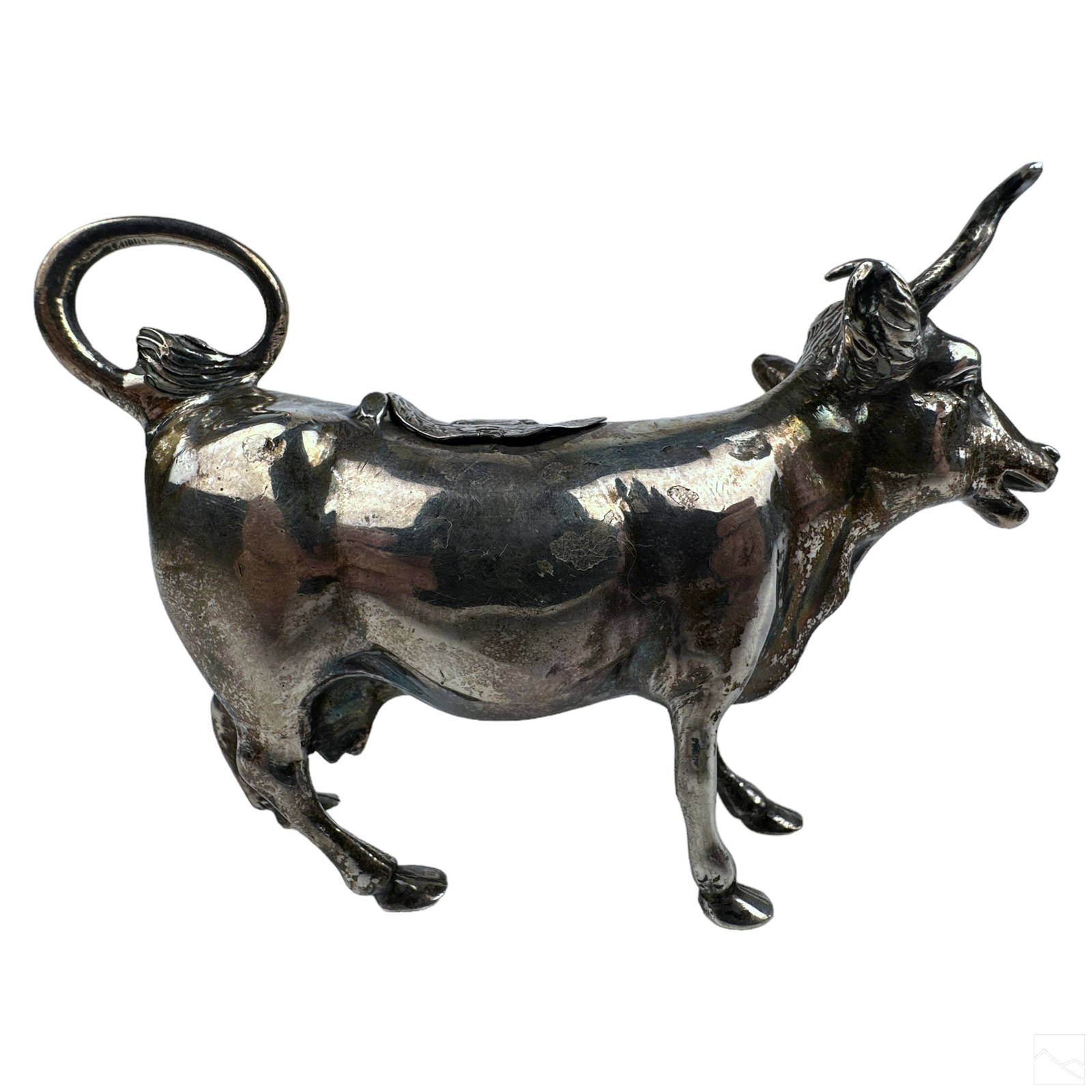 European Antique Silver Figural Cow Creamer 106g Auction