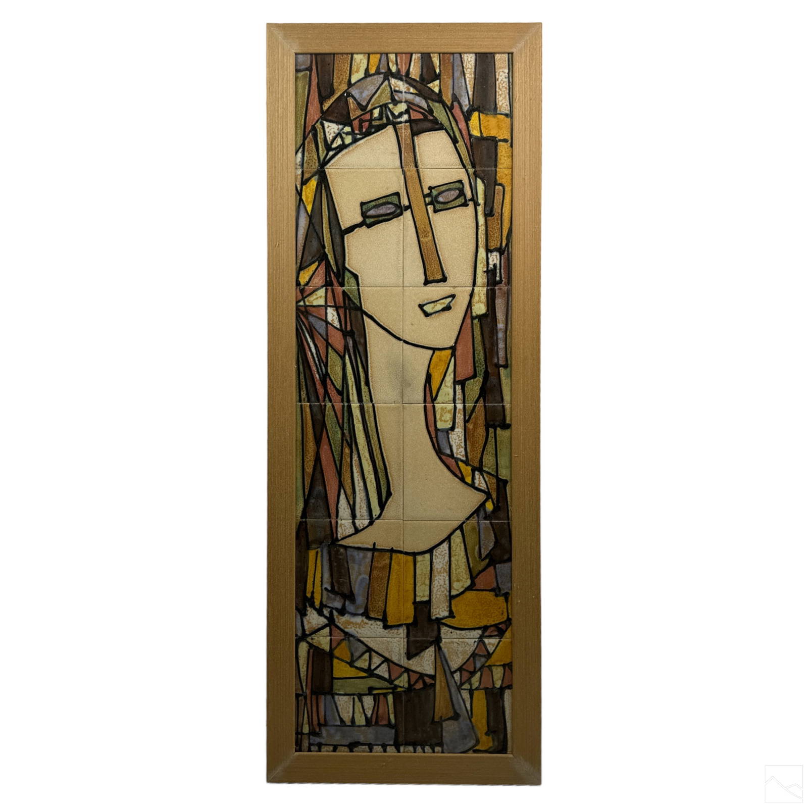 Harris Strong Style 20c Modernist Figural Tile Art Auction