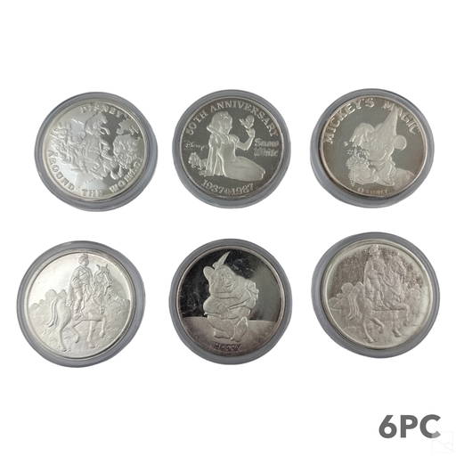 30ozt. Of Disney .999 Silver Mickey And Snow White