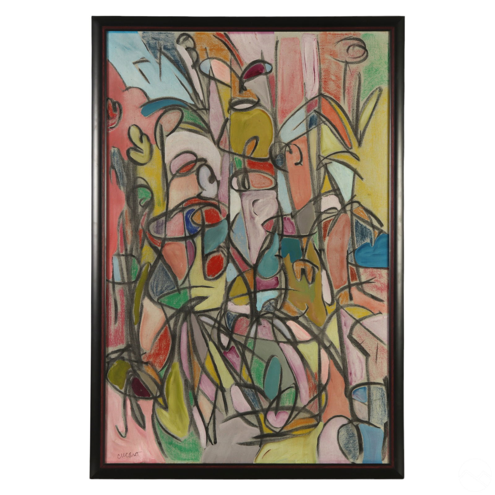 Pascal Cucaro 1915-2004 Modern Abstract Painting Auction