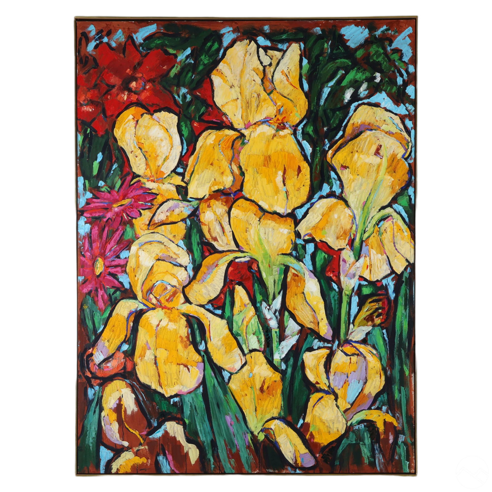 John Seery B.1941 Abstract Still Life Oil Painting Auction