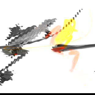 Tim Cotterill B.1950 Frogman Bronze Frogs 2pc Lot Auction