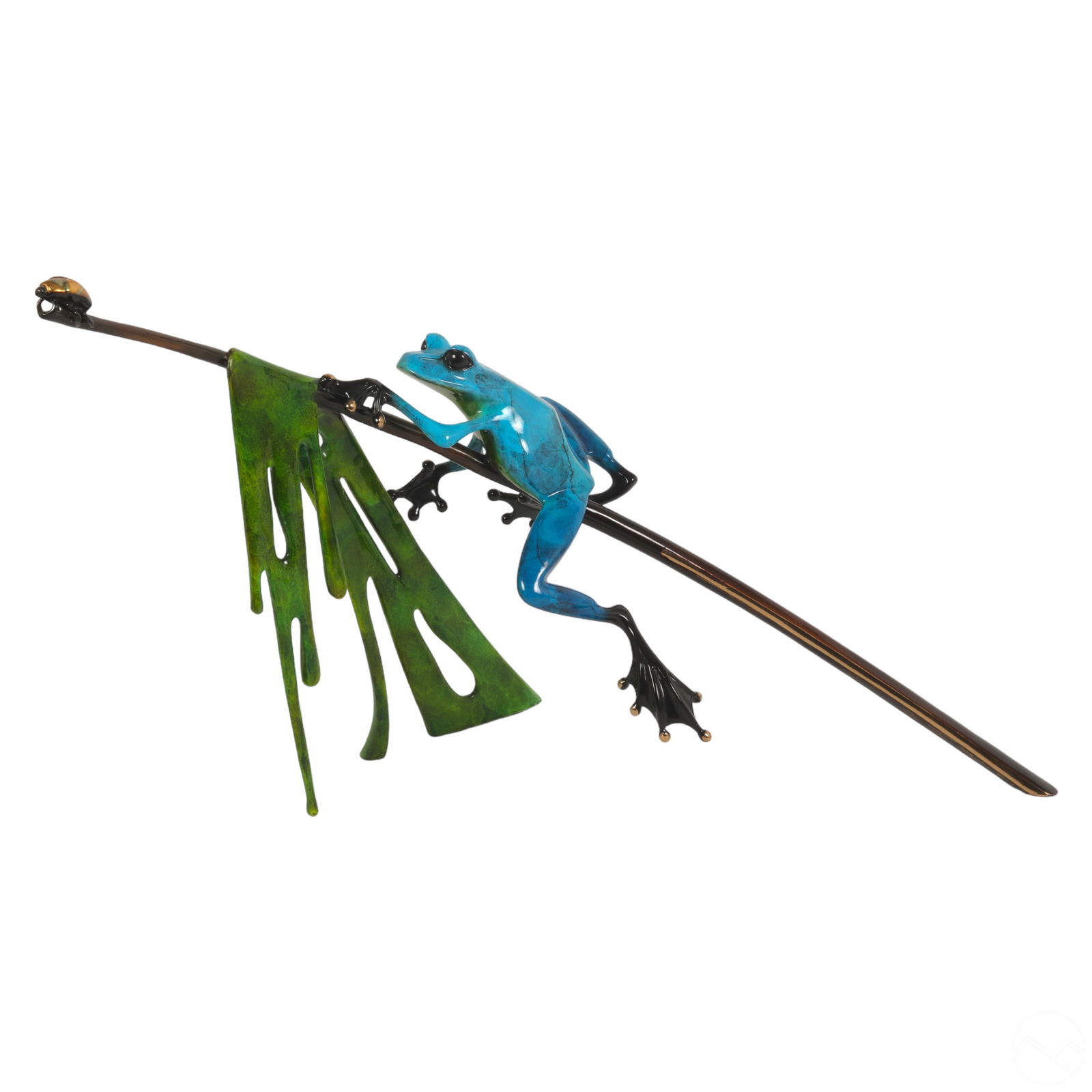 Tim Cotterill B.1950 Frogman Bronze Frog Sculpture Auction