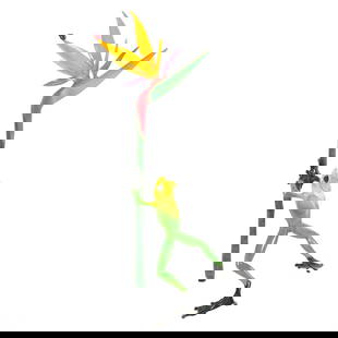 Tim Cotterill B.1950 Frogman Bronze Frog Sculpture Auction