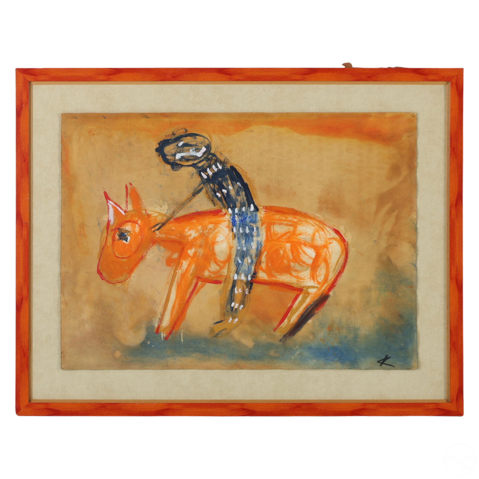 Karl Mullen 20c. Irish Outsider Folk Art Painting Auction