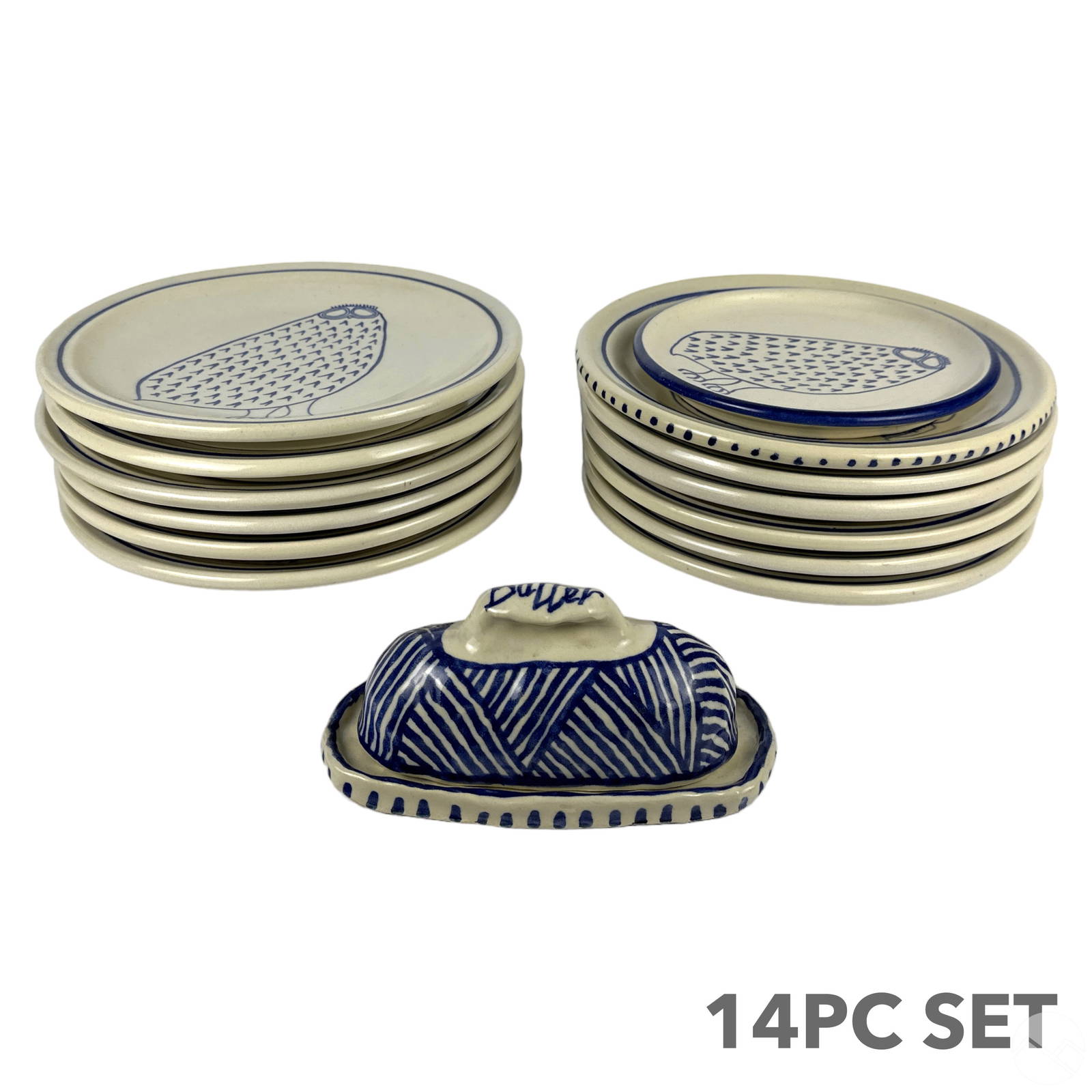 William & Vicky Bell Ceramic Art Pottery 14pc Lot Auction