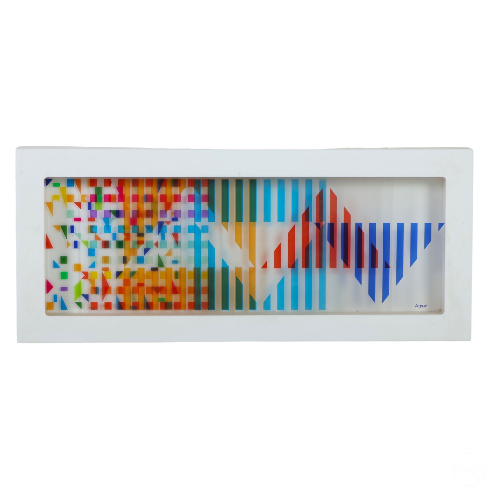 Yaacov Agam B1928 Kinetic Op Art Agamograph Signed Auction