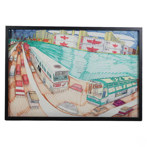 Wesley Willis 1963 2003 Chicago Expressway Drawing