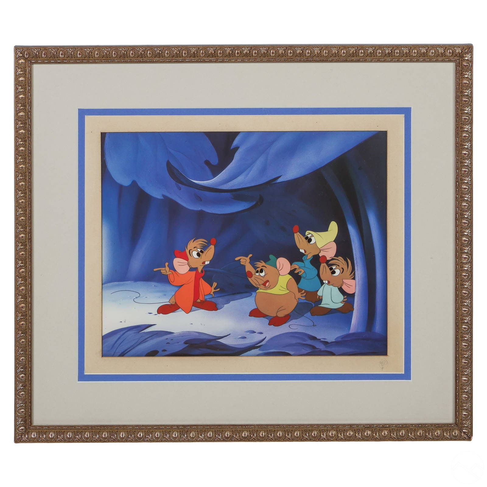 Walt Disney Cinderella Le Animation Cel Print Coa Auction