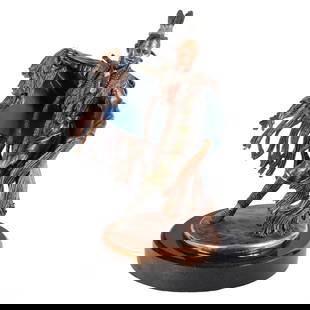 C.a. Pardell B.1957 Bronze Legends Dancer Statue Auction