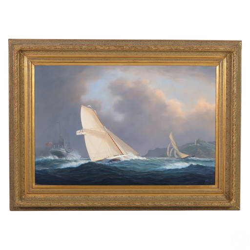 Tim Thompson B.1951 English Seascape Oil Painting