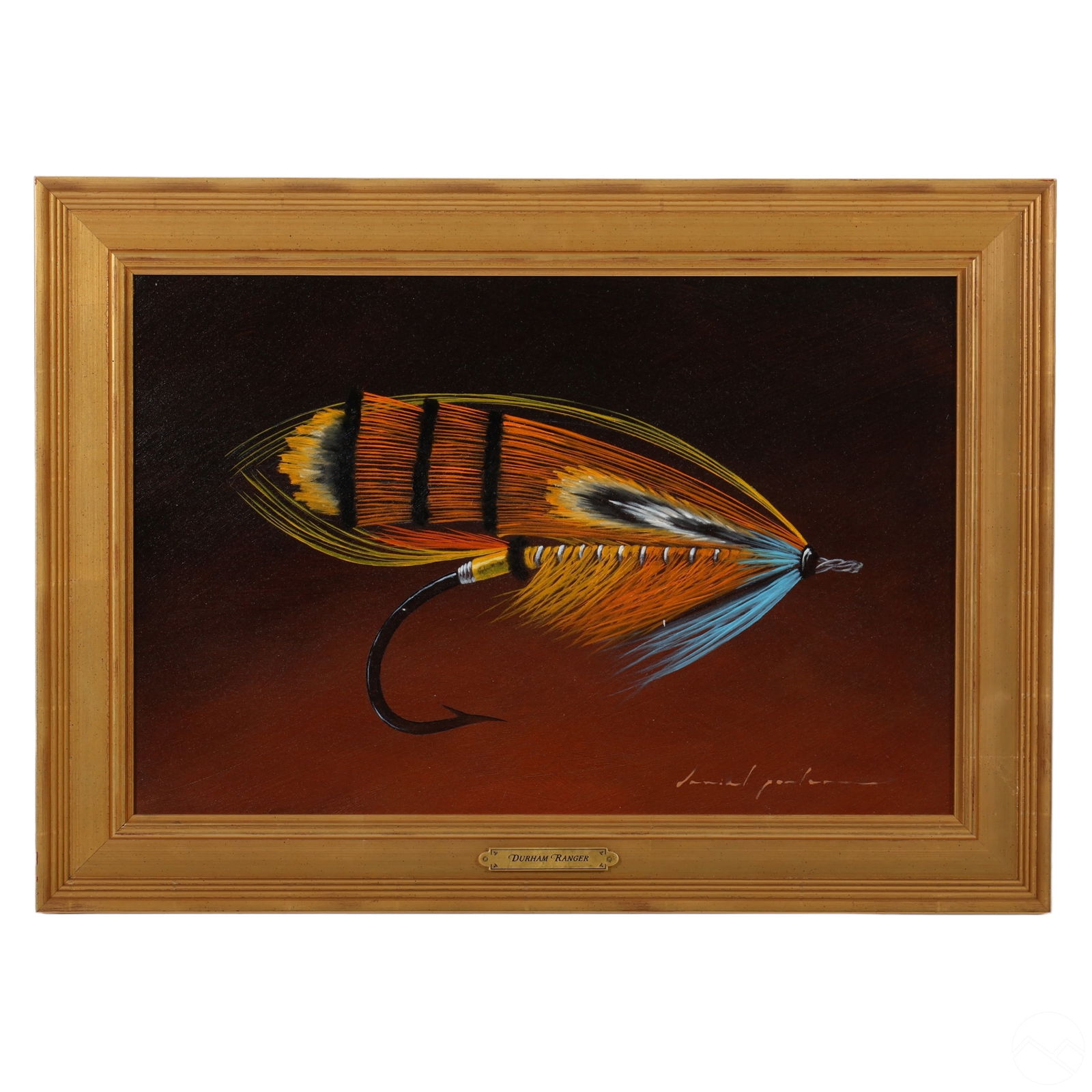 Daniel Porter 20c Durham Ranger Fish Lure Painting Auction
