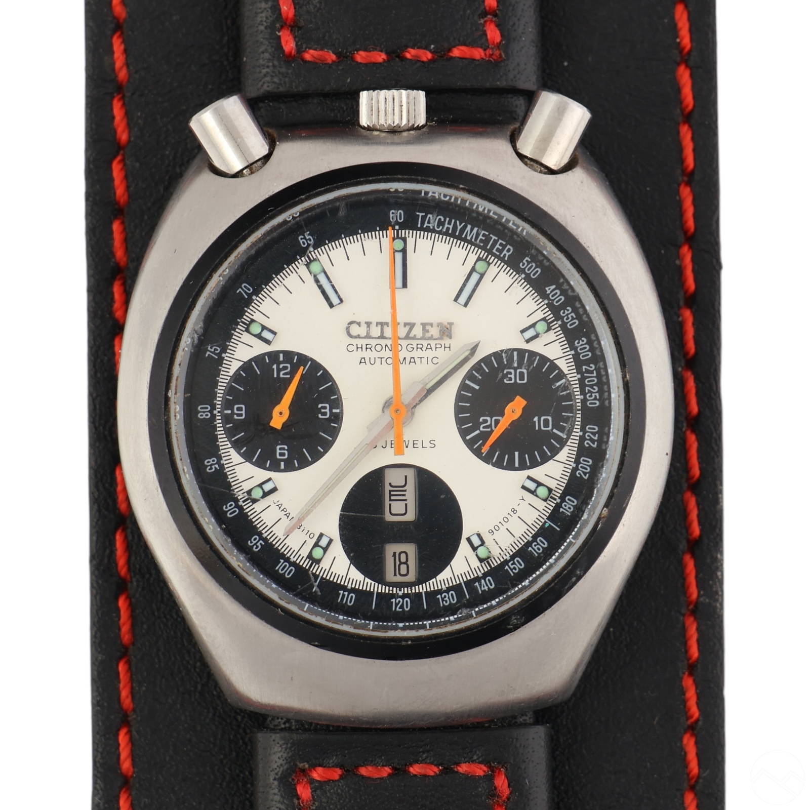 Citizen Bullhead Panda Automatic Chronograph Watch Auction