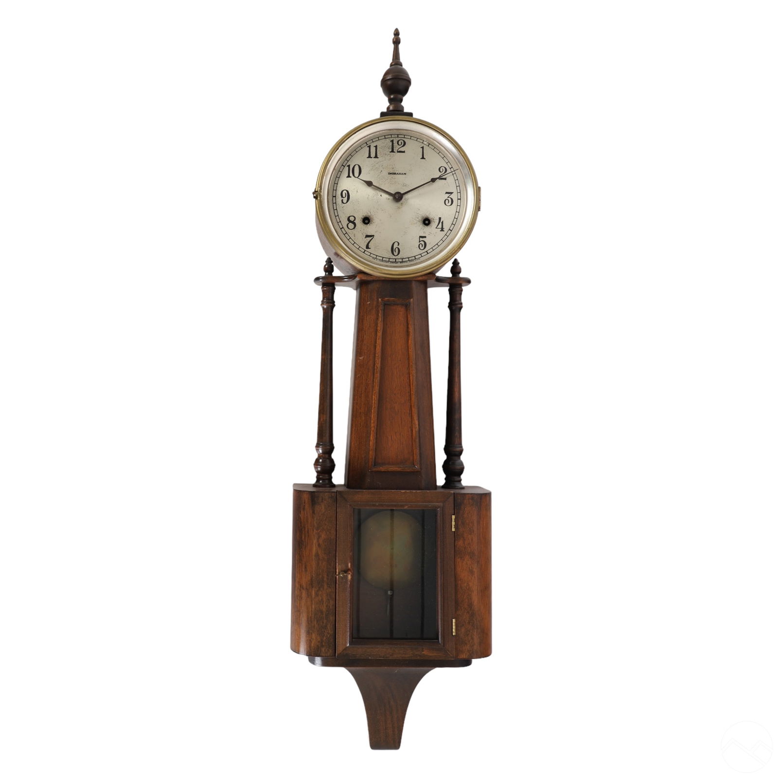 Ingram Vintage Wooden Cased Banjo Hanging Clock Auction