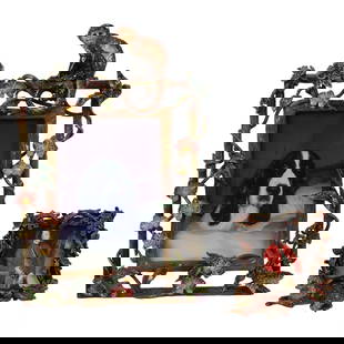 Jay Strongwater Enameled & Swarovski Crystal Tree Sculpture, 44" Auction