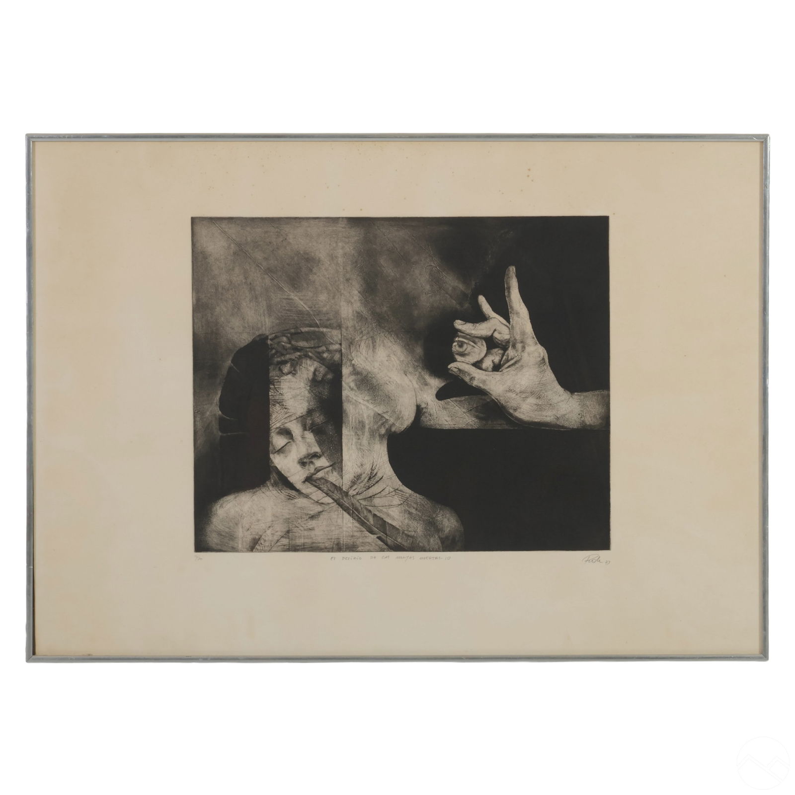 Juan Antonio Roda 1921- 2003 Le Nun Etching Signed Auction