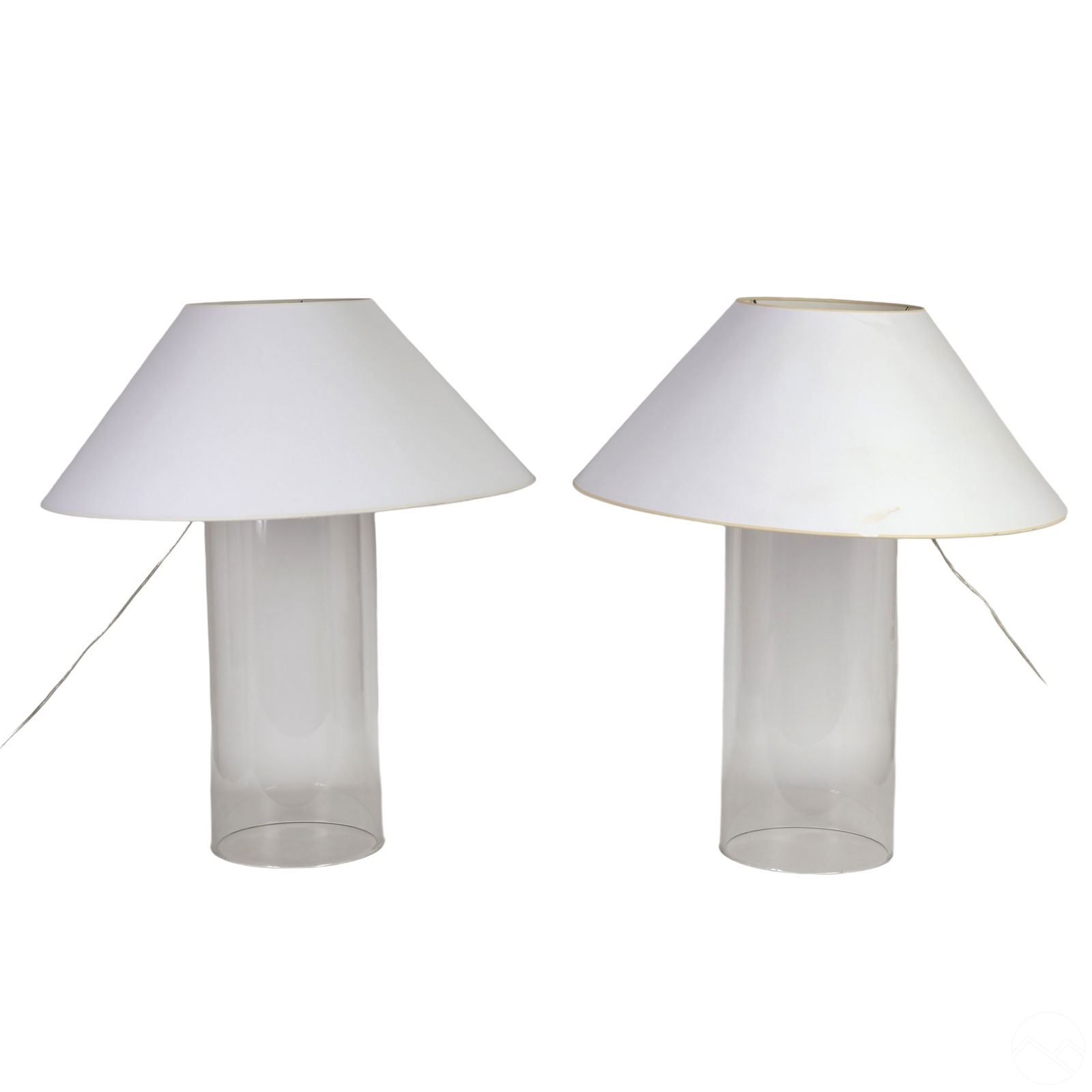 John Saladino Pair Of Designer Glass Table Lamps Auction