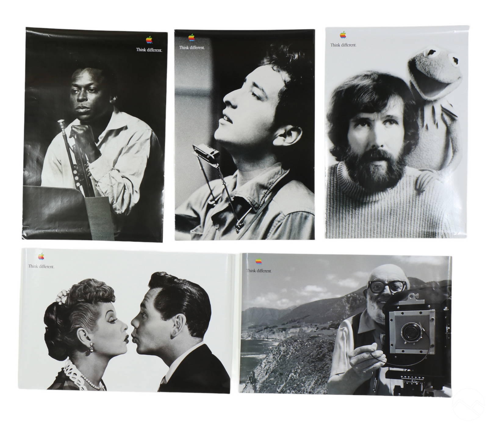 Apple Macintosh Think Different Ad Posters 5pc Lot Auction
