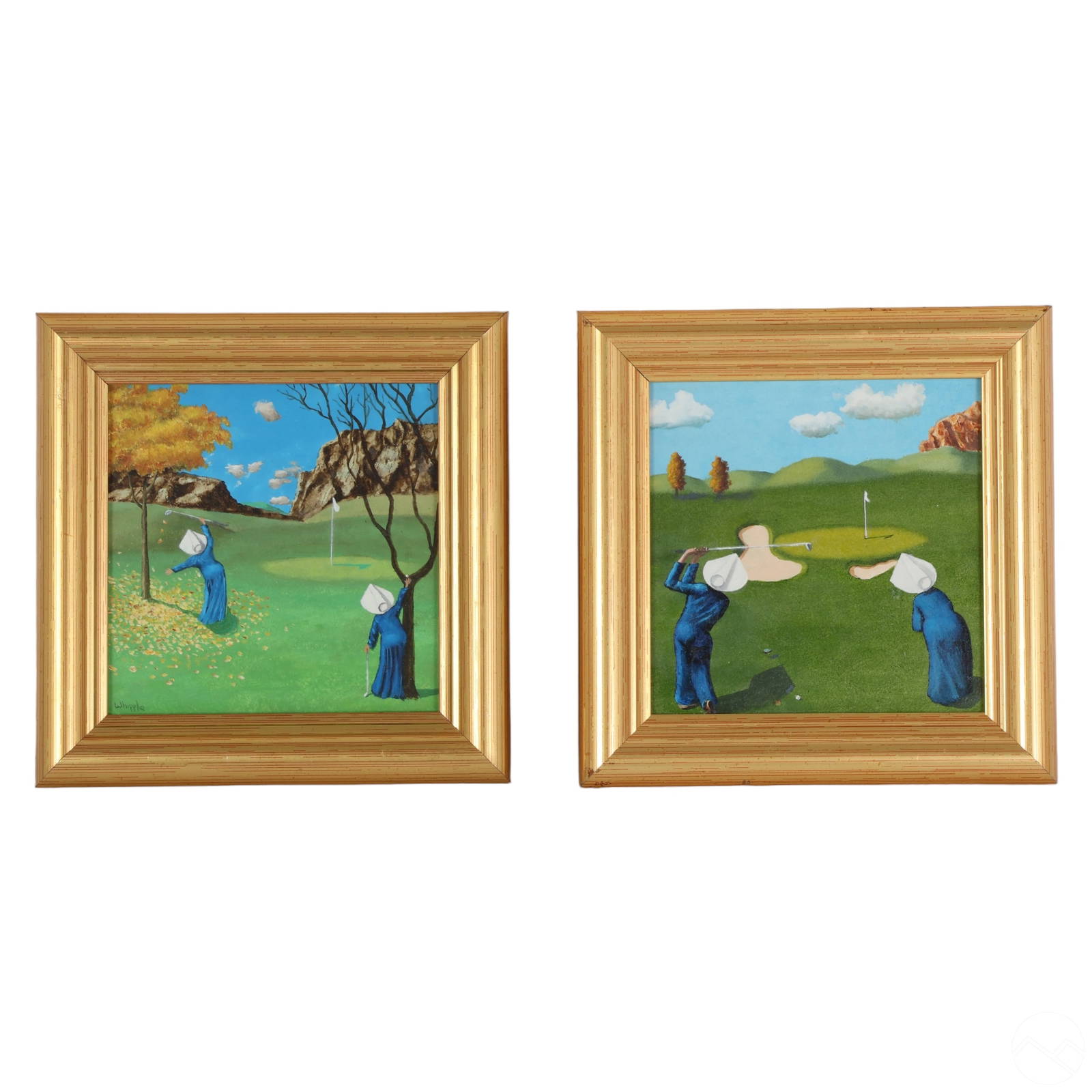 Frank Whipple 1923-2016 Wimple Nun Painting Lot Auction