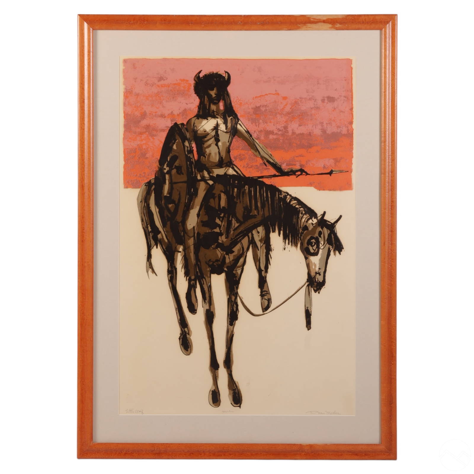 Dean J. Meeker 1920-2002 Indian Serigraph Signed Auction