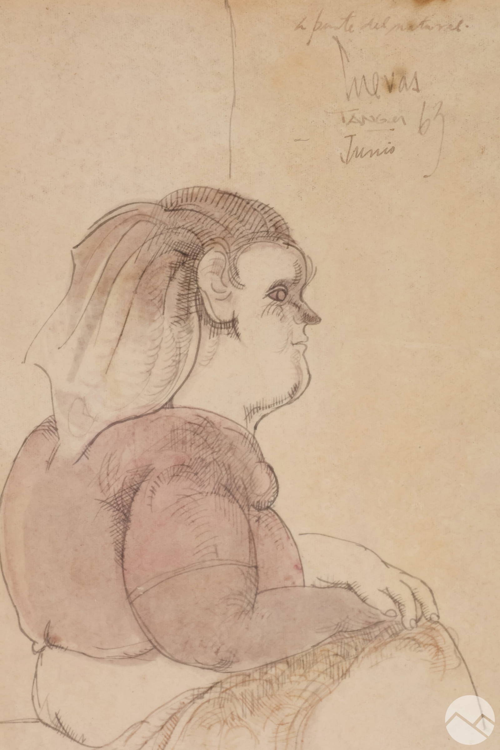 Jose Luis Cuevas 1934-2017 Tanger Woman Drawing Auction