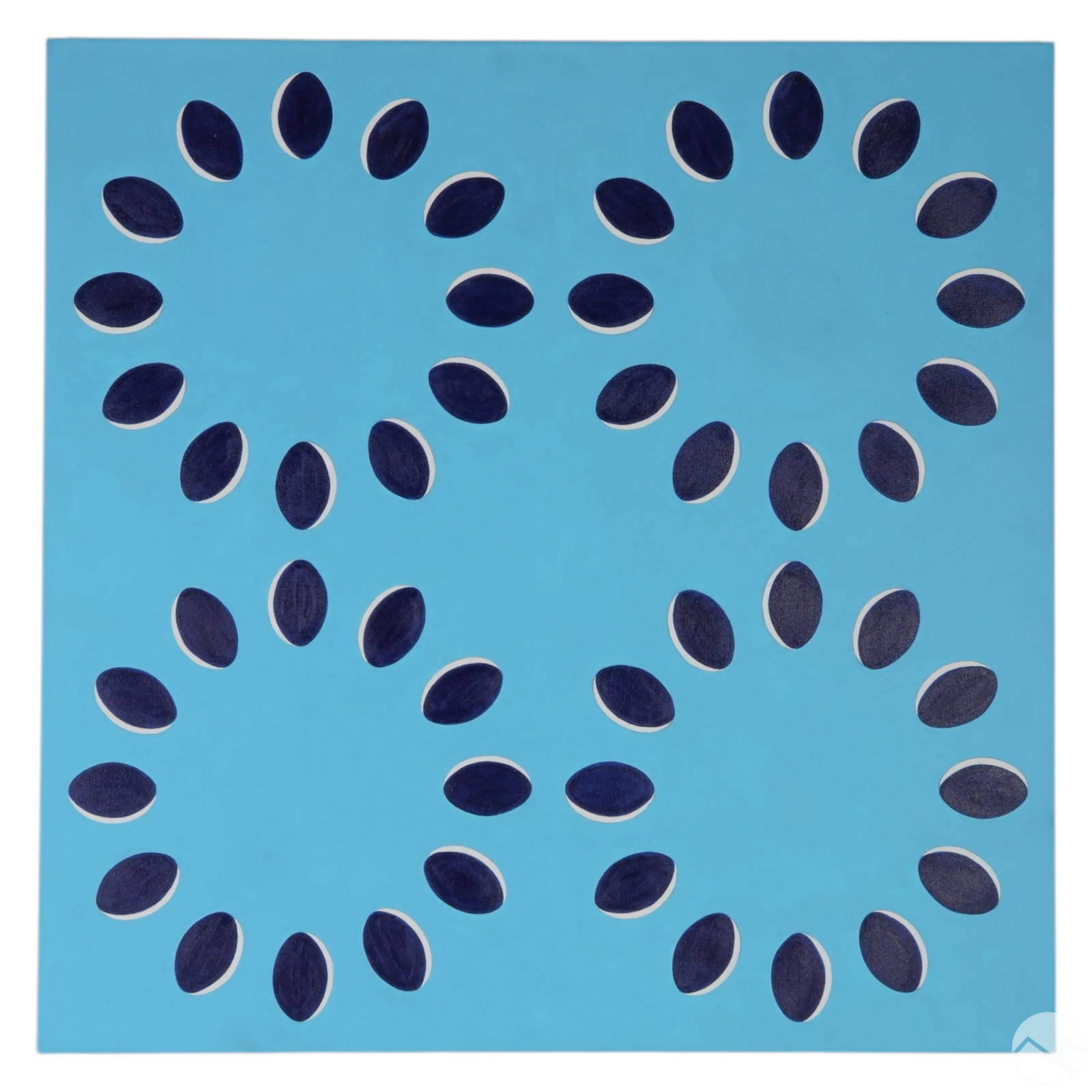 Tim Ray Fisher B.1969 Concentric Ellipse Painting Auction