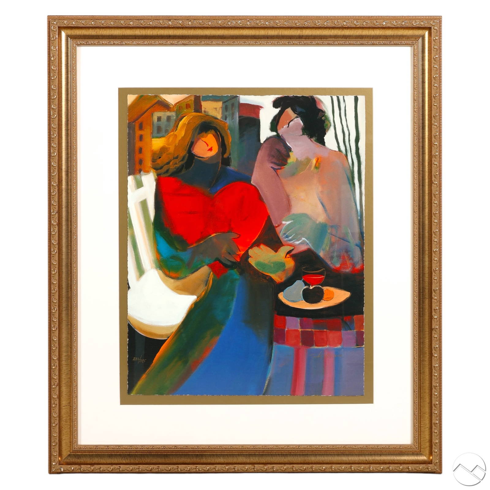 Hessam Abrishami B.1951 Figural Serigraph Signed Auction