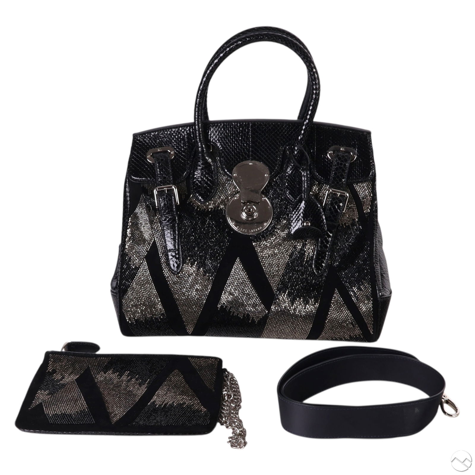 Ralph Lauren Ricky Metallic Beaded Purse And Pouch Auction