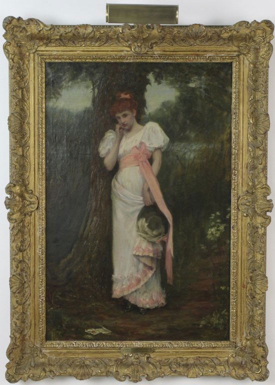 FRANK MARKHAM SKIPWORTH Lady Portrait Oil Painting