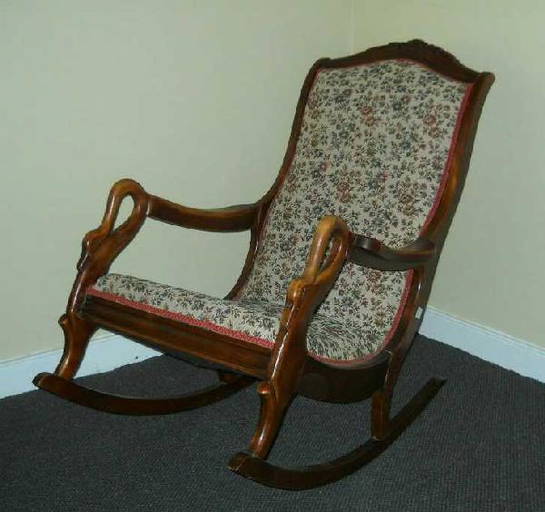 Southern "goose Neck" Rocking Chair