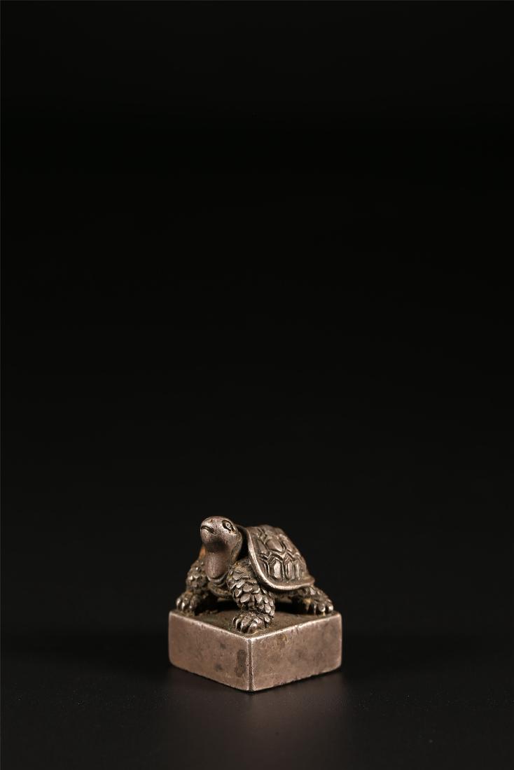 A Chinese Silver "turtle" Seal