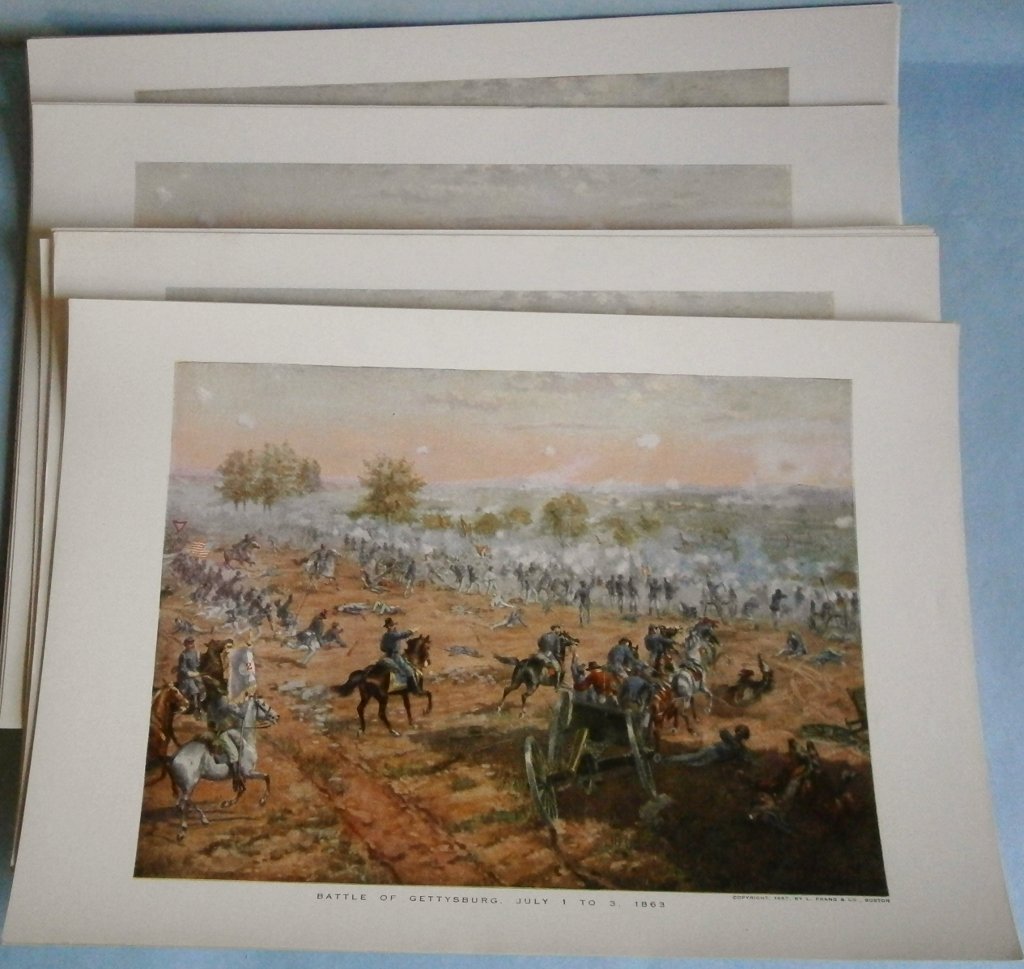 (50) Civil War Prints €œbattle Of Gettysburg€€