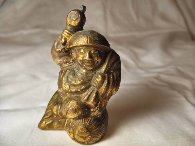 Vintage Japanese Prosperity Demigod Statue Daikoku