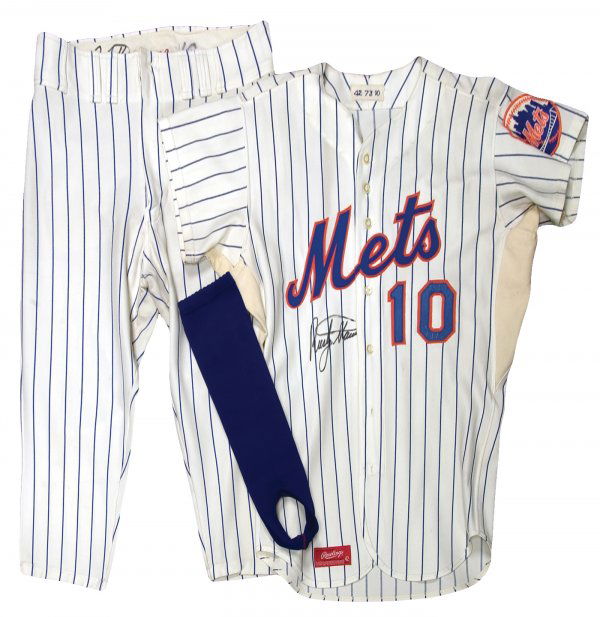 580: 1973 Rusty Staub Signed Game Used Mets Uniform