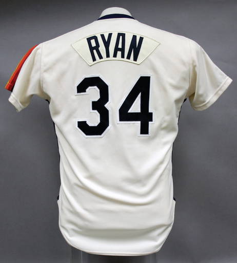 Nolan Ryan Game Worn Jersey Astros #34 Loa