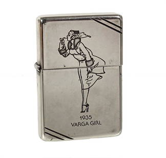 Automobilia Zippo Lighter '1935 Varga Girl' From 1993
