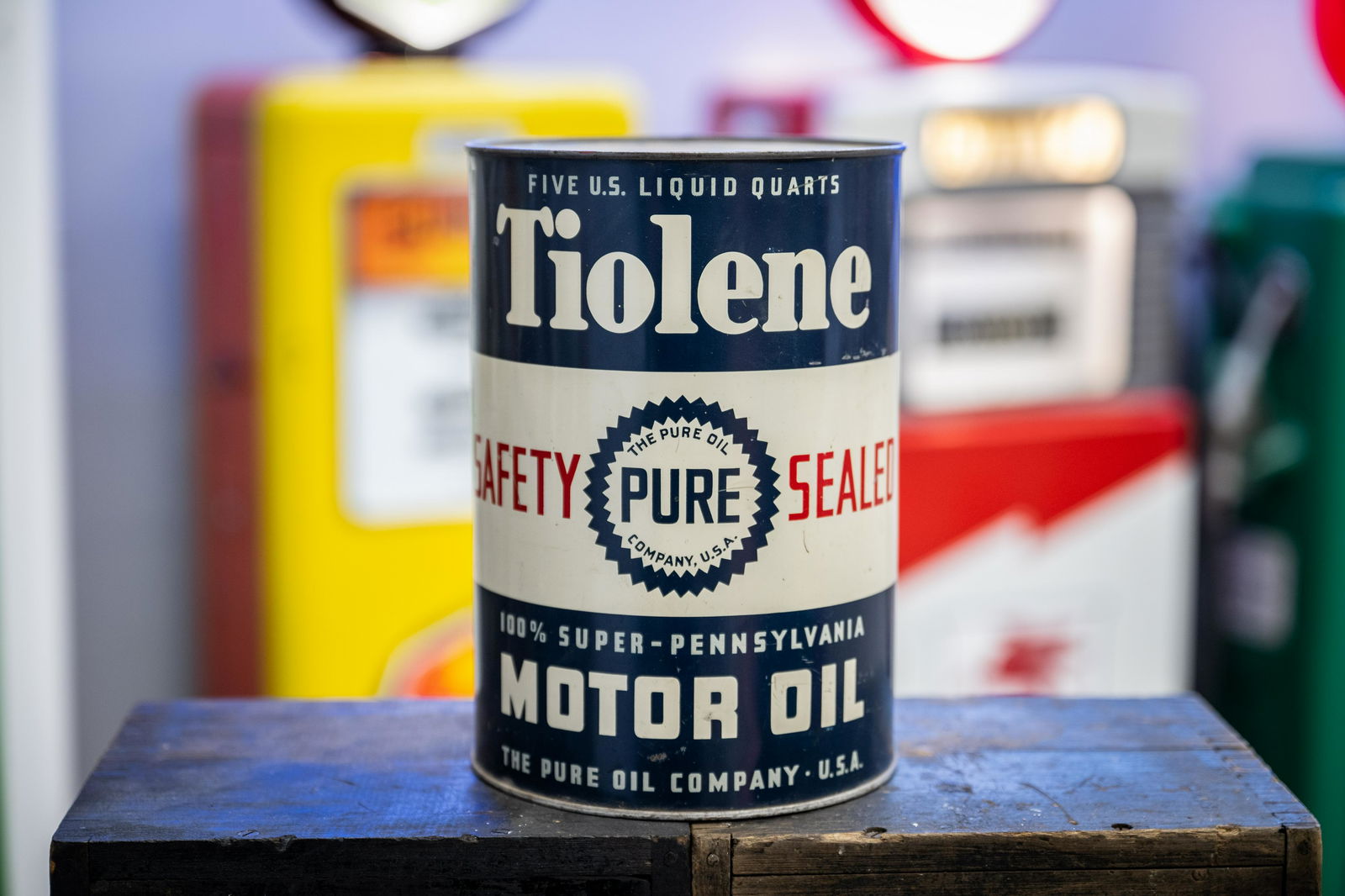 Tiolene Motor Oil 5 Quart Oil Can