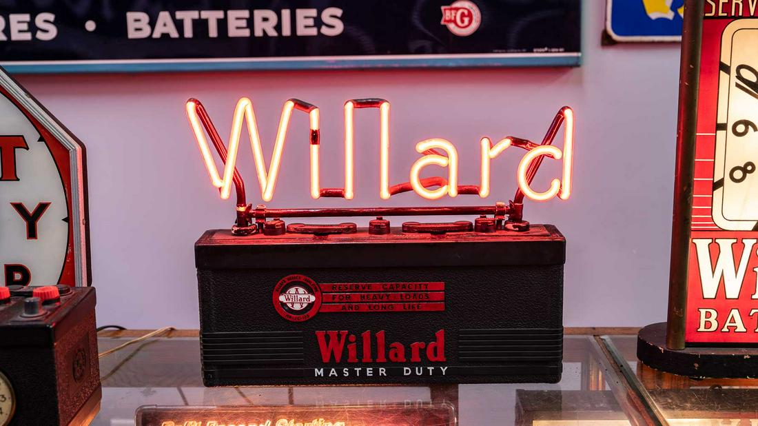 Willard Batteries Master Duty Neon Sign
