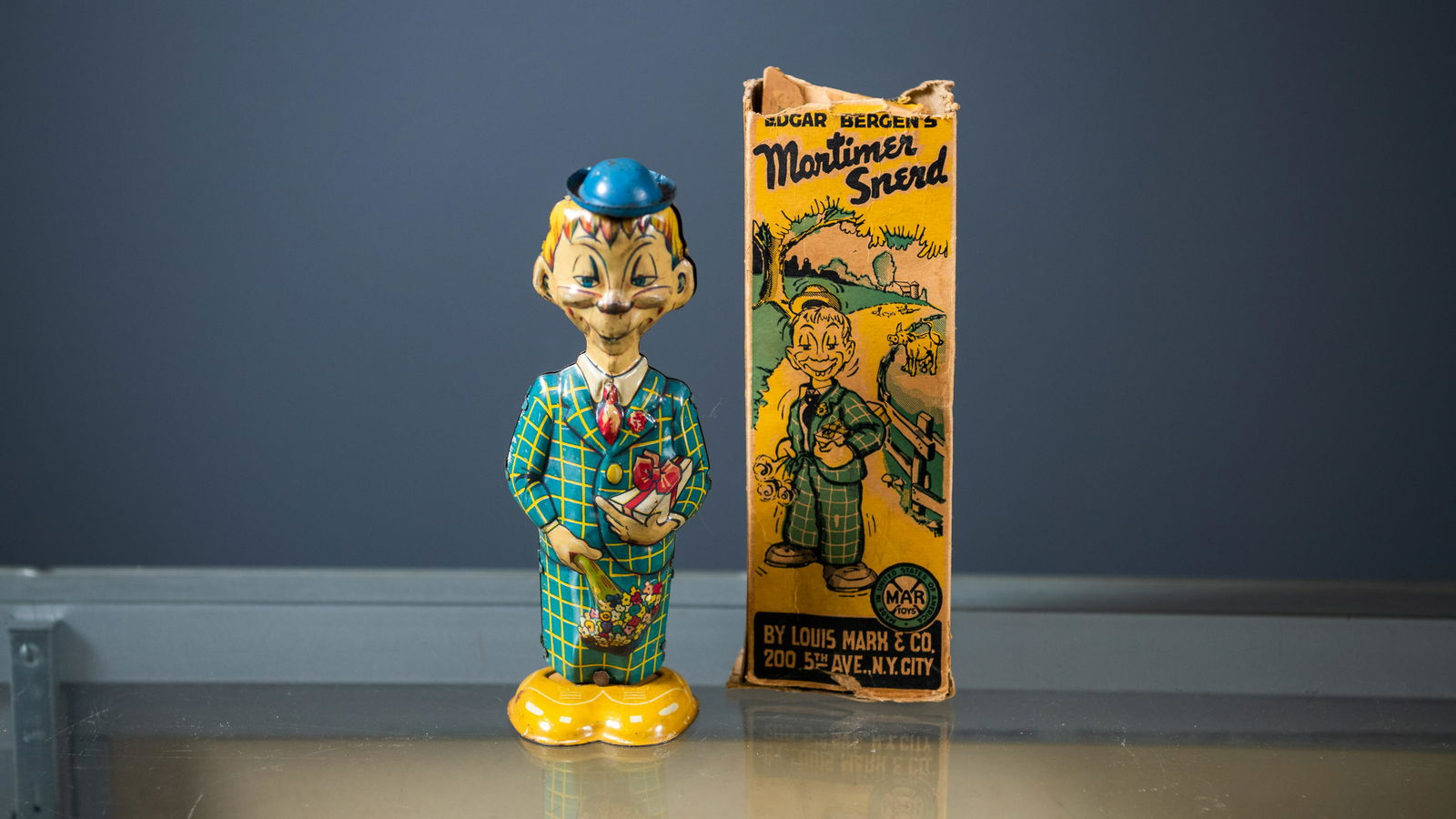 1939 Mortimer Snerd Tin Wind Up Toy