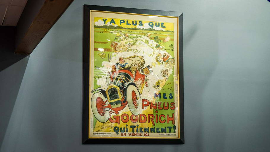 Pneus Goodrich Framed French Advertising Poster